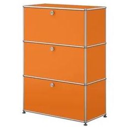 USM Haller Highboard, mit 3 Klappt&uuml;ren Reinorange
