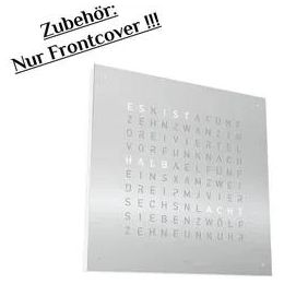 Frontcover f&uuml;r QLOCKTWO Earth 45 KEINE UHR Steel Series Stainless Steel Deutsch