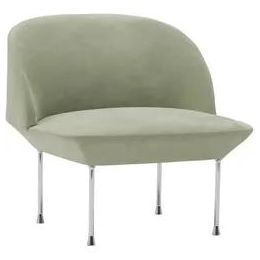 muuto Oslo Sofa 1-Sitzer, allure leder jade / chrome