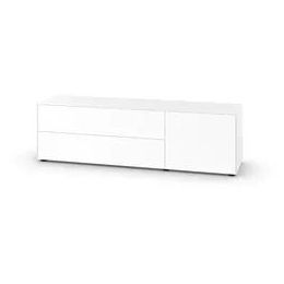 P.I.U.R.E. Piure Nex Pur Box Sideboard 2-fach Schubkasten und T&uuml;r 180 x 48 x 50 cm White