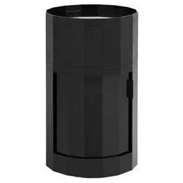 Hay Facet Cabinet Beistelltisch Hoch Anthracite High Gloss