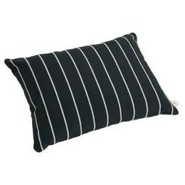 Hay Outdoor Market Kissen 45 x 35 Black with Beige Stripe