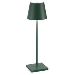 Zafferano Akku Tischleuchte Poldina Pro 380 mm Dark Green
