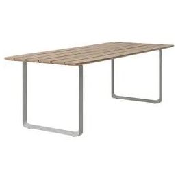 muuto 70/70 Outdoor Esstisch, 225 x 90 cm, grau