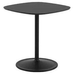 muuto Soft Cafe Tisch, 70 x 70 cm, schwarz nanolaminat / schwarz