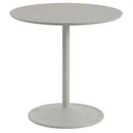 muuto Soft Cafe Tisch, &Oslash; 75 cm, grau linoleum / grau