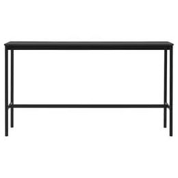 muuto Base Stehtisch, 190 x 50 cm, h&ouml;he 105 cm, schwarz laminat / schwarz abs
