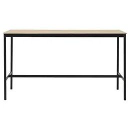 muuto Base Stehtisch, 190 x 85 cm, h&ouml;he 105cm, eichenfurnier / schwarz