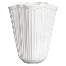K&Auml;HLER DESIGN K&auml;hler Hammersh&oslash;i Unfold Vase H16.5 cm Keramik Wei&szlig;