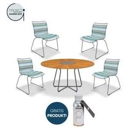 Houe Set mit CIRCLE Dining Table &Oslash;150 und 4 x CLICK Dining Chair ohne Armlehnen Multi Color 2