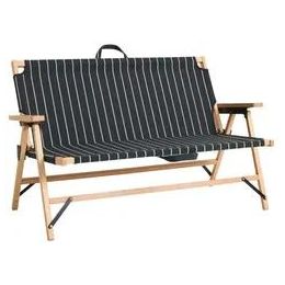 Hay Outdoor Market Folding Sofa Black with beige stripe