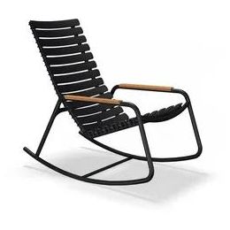 Houe ReCLIPS Rocking chair mit Bambusarmlehne Black