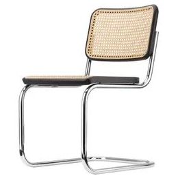 Thonet S 32 V Freischwinger Buche schwarz gebeizt