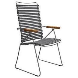 Houe CLICK Position Chair mit Bambusarmlehnen Dark grey