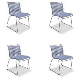 Houe CLICK Dining Chair ohne Armlehnen 4er Set Pigeon blue