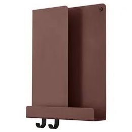 muuto Folded Wandregal, 29 x 40 cm, deep red