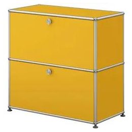USM Haller Sideboard mit 2 Klappt&uuml;ren Goldgelb
