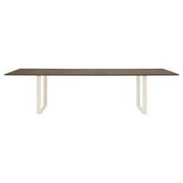 muuto 70/70 Tisch, 295 x 108 cm, eiche massiv ger&auml;uchert / sand