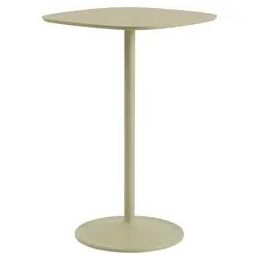 muuto Soft Cafe Stehtisch, 70 x 70 cm, beige gr&uuml;n laminat / beige gr&uuml;n