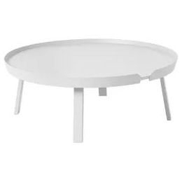 muuto Around Couchtisch, &Oslash; 95 cm, wei&szlig;