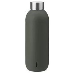 Stelton Keep Cool Isolierflasche 0,6 l Soft Dark forest