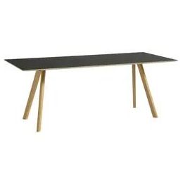 Hay CPH30 Tisch 200 x 90 cm Eiche/Linoleum Black