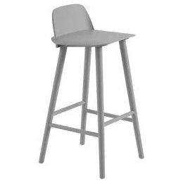 muuto Nerd Barhocker, h&ouml;he 75 cm, grau