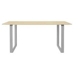 muuto 70/70 Tisch, 170 x 85 cm, eiche massiv / grau