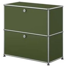 USM Haller Sideboard mit 2 Klappt&uuml;ren Olivegr&uuml;n