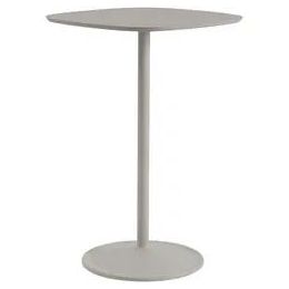 muuto Soft Cafe Stehtisch, 70 x 70 cm, grau linoleum / grau