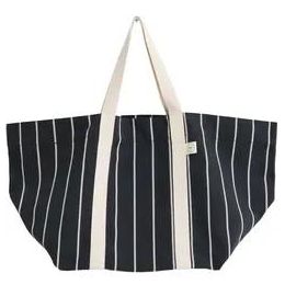 Hay Outdoor Market Picnic Bag Medium Black with beige stripe