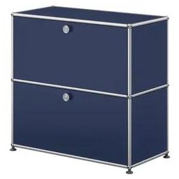 USM Haller Sideboard mit 2 Klappt&uuml;ren Stahlblau