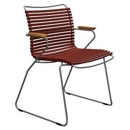 Houe CLICK Dining Chair mit Bambusarmlehnen Paprika