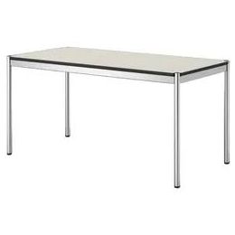 USM Haller Tisch, rechteckig, 150x75x74 cm Fenix Bianco Kos