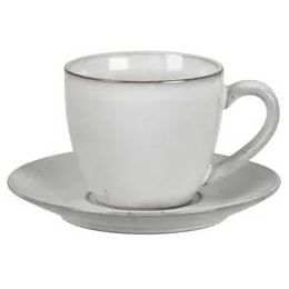 Broste Copenhagen Nordic Sand Tasse mit Untertasse 15 cl Sand