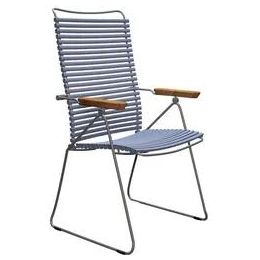 Houe CLICK Position Chair mit Bambusarmlehnen Pigeon blue