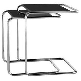 Thonet B 97 Serious Beistell- und Satztisch 2er Set Graphite Black