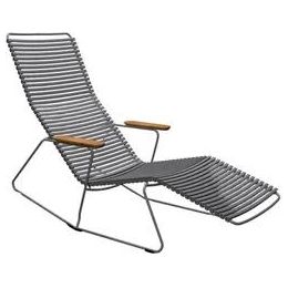 Houe CLICK Sunrocker mit Bamubsarmlehnen Dark grey