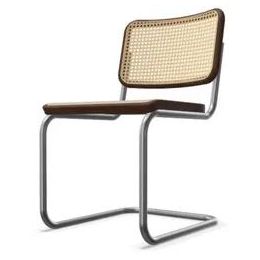 Thonet S 32 V Freischwinger Nussbaum lackiert