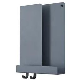 muuto Folded Wandregal, 29 x 40 cm, blaugrau