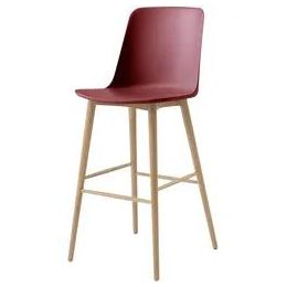 &tradition &Tradition Rely HW133 Barhocker, h&ouml;he 75 cm, eiche natur / red brown