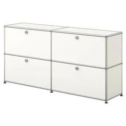 USM Haller Sideboard mit 4 Klappt&uuml;ren Reinweiss