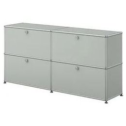 USM Haller Sideboard mit 4 Klappt&uuml;ren Lichtgrau