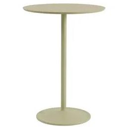 muuto Soft Cafe Stehtisch, &Oslash; 75 cm, beige gr&uuml;n laminat / beige gr&uuml;n
