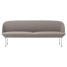 muuto Oslo Sofa 3-Sitzer, ocean 32 / chrom