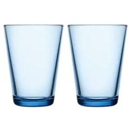 iittala Kartio Trinkglas 40cl 2er Set Aqua
