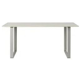 muuto 70/70 Tisch, 170 x 85 cm, grau linoleum / grau