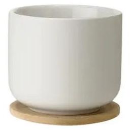 Stelton Theo Becher mit Untersetzer 0.2 l. sand