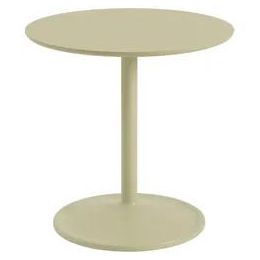 muuto Soft Beistelltisch, &Oslash; 48 cm, h&ouml;he 48 cm, beige gr&uuml;n laminat / beige gr&uuml;n