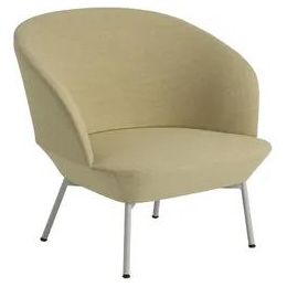 muuto Oslo Lounge Chair, tube base, fiord 422 / grau